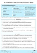 HDB BTO Defects Checklist - Style Degree - Style Degree