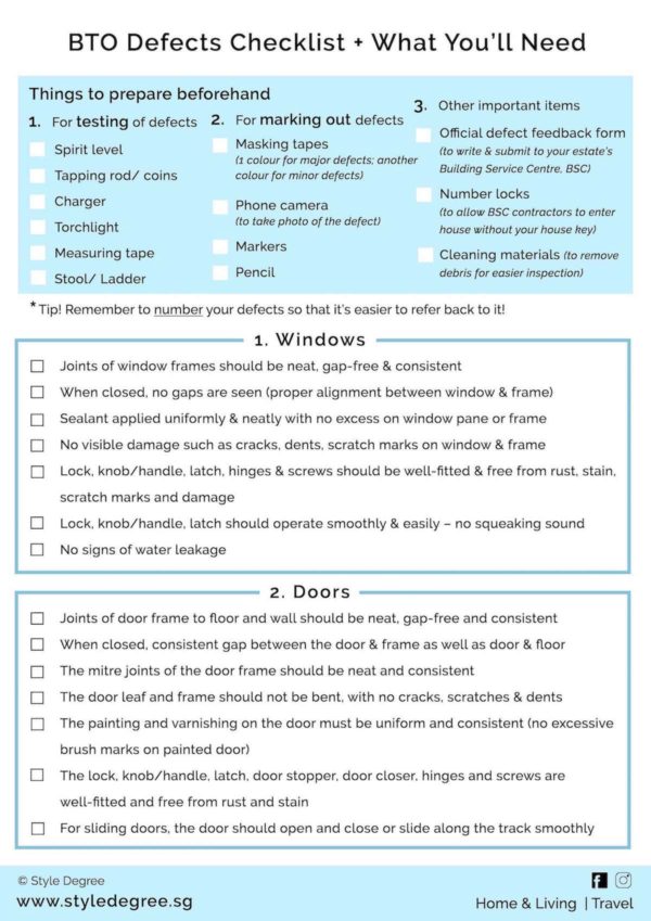 2023 Ultimate BTO Guide: Part 5 - Defects Inspection - Style Degree