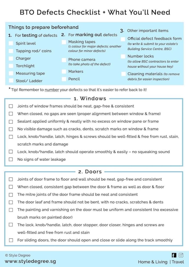 2023 Ultimate BTO Guide: Part 5 - Defects Inspection - Style Degree