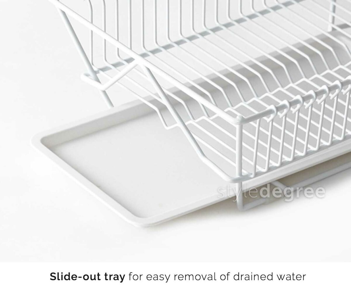 Slide-out tray, Grande Dish Drainer Rack - Style Degree