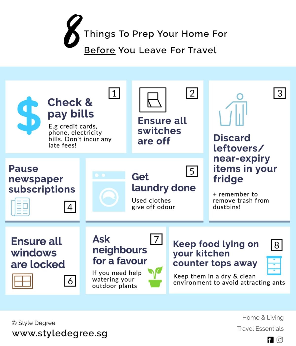 How To Prep Your Home Before You Leave For Travel - Style Degree