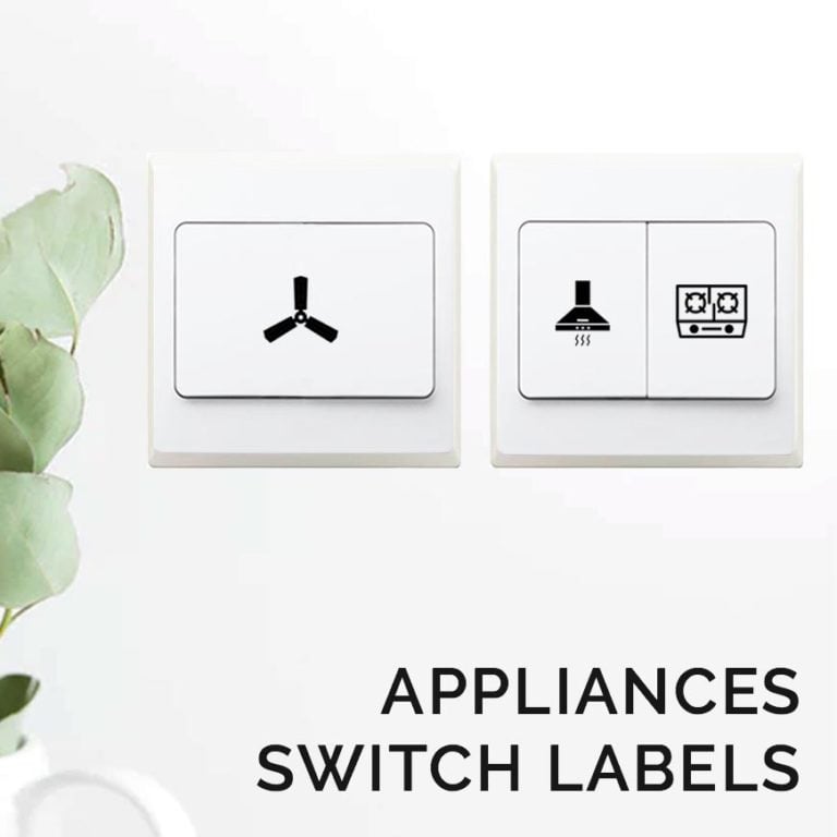 Switch Sticker Labels | Lights, Appliances & Storage | Style Degree