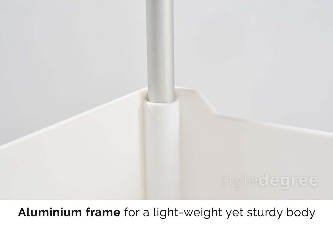 Aluminium frame, Luxe Storage Trolley - Style Degree