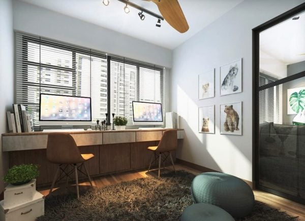 10 Stylish Yet Functional HDB Study Room Designs - Style Degree