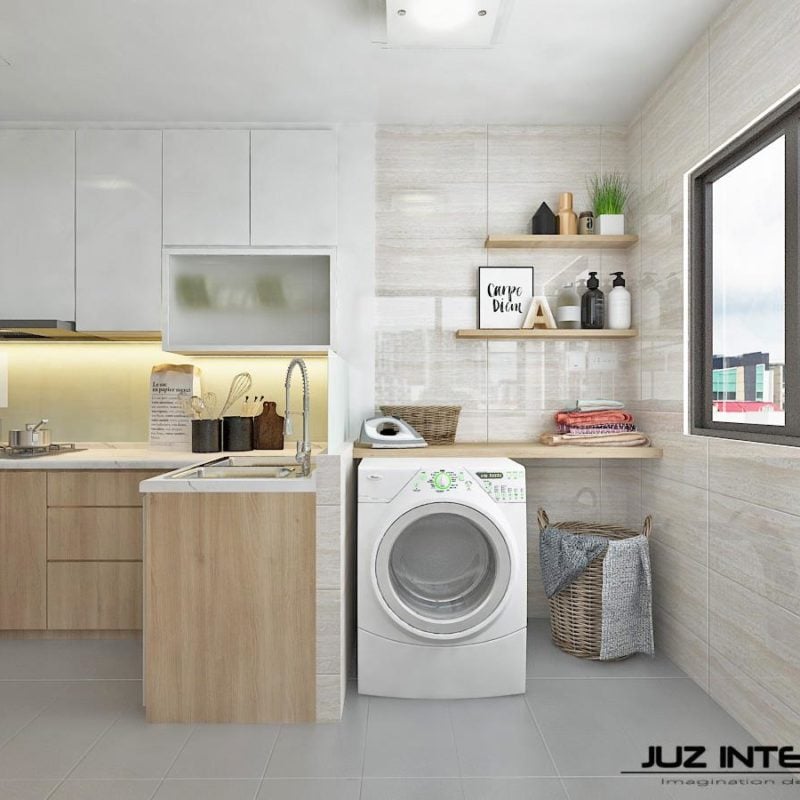 Build A Counter Over Washer - StyleMag - Style Degree