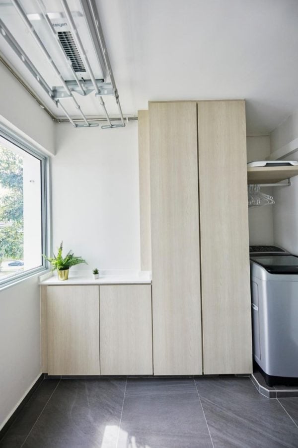 10 Best Ways To Maximise Space In Your HDB Service Yard - Style Degree