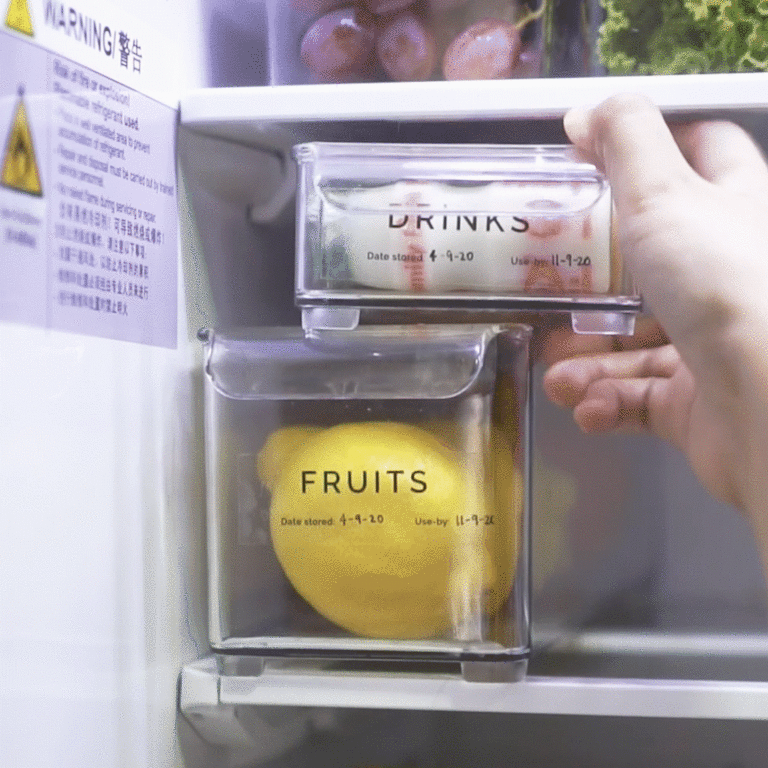 Fridge Sticker Label | Easy Food Storage Identification | Style Degree