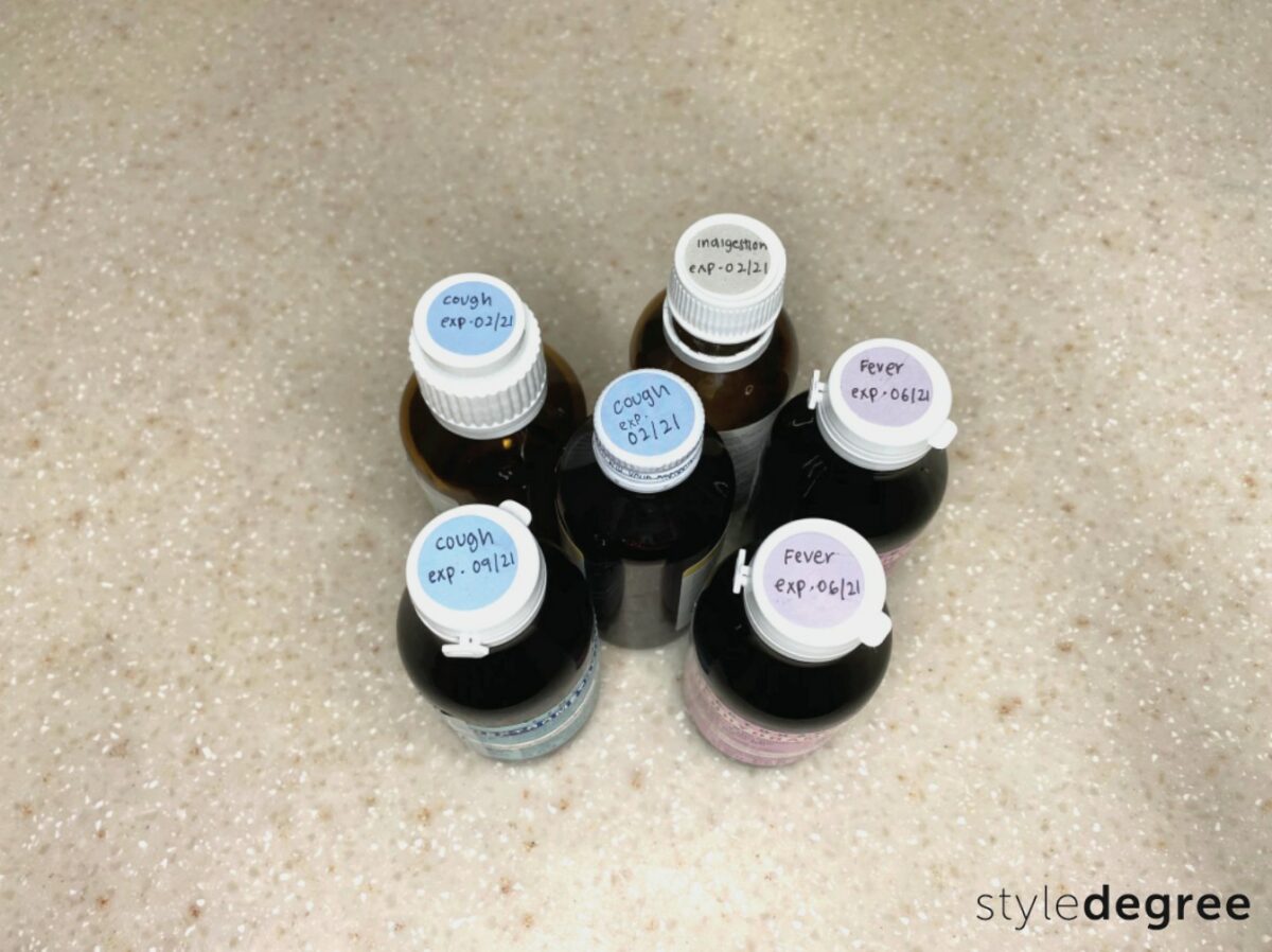 Colour Coding Liquid Medicine Bottles - StyleMag - Style Degree