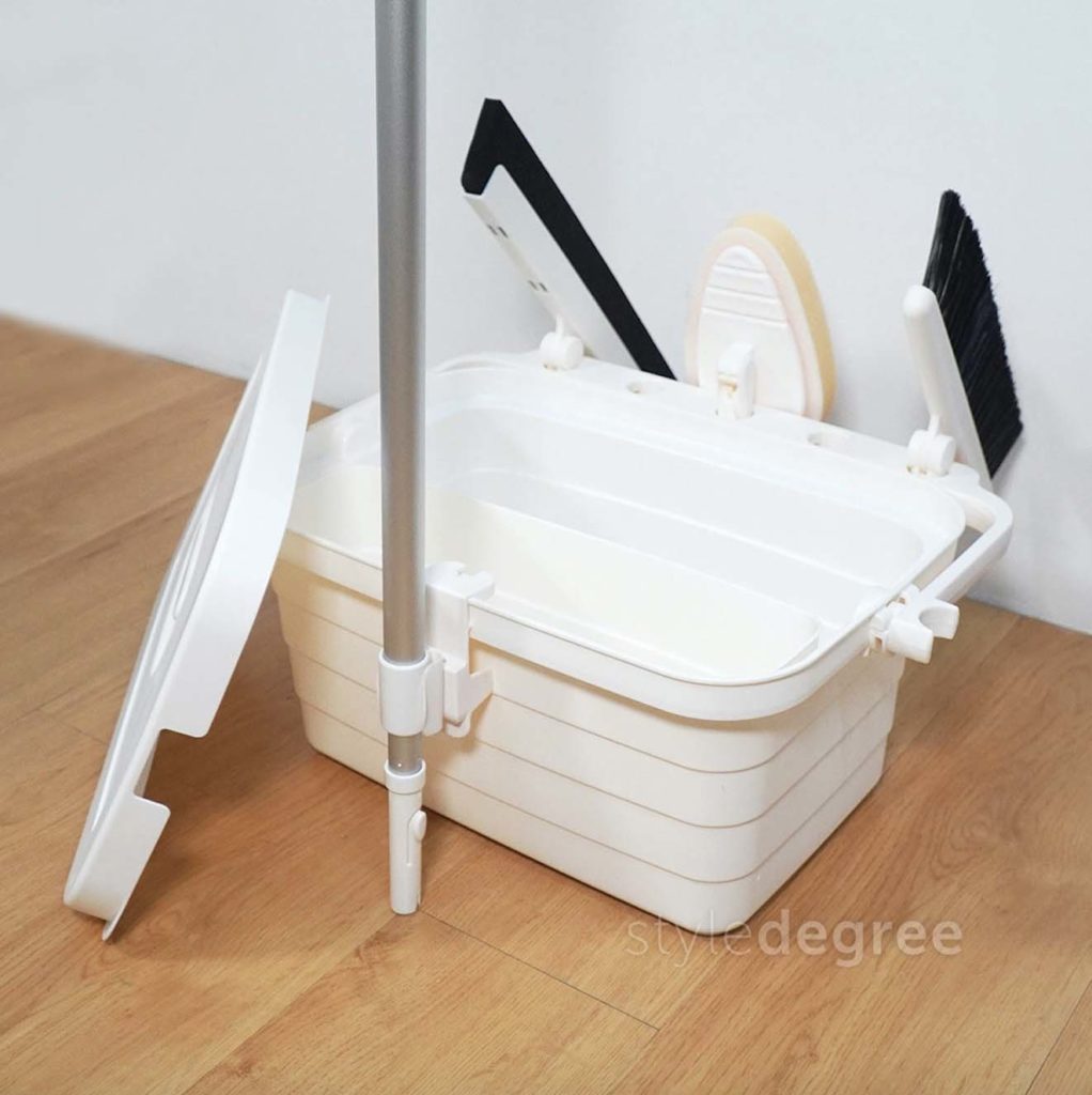Pristine All-In-One Cleaning Bucket | With Lid & Tool Holder | Style Degree