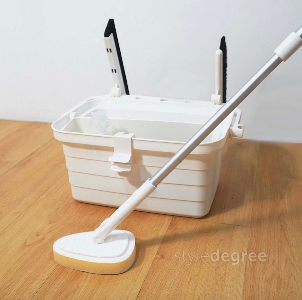 Pristine All-In-One Cleaning Bucket | With Lid & Tool Holder | Style Degree