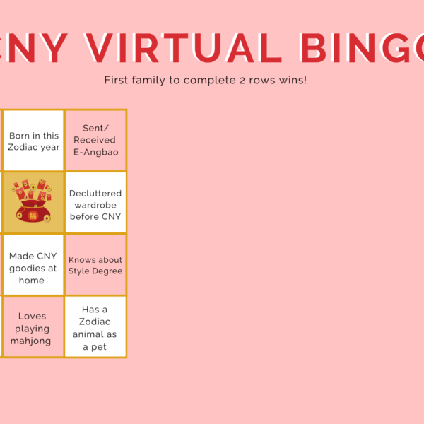 CNY Virtual Bingo Zoom Virtual Background by Style Degree - Style Degree