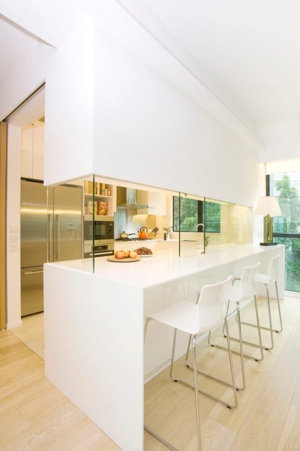 Kitchen serving window with bar stools - StyleMag - Style Degree