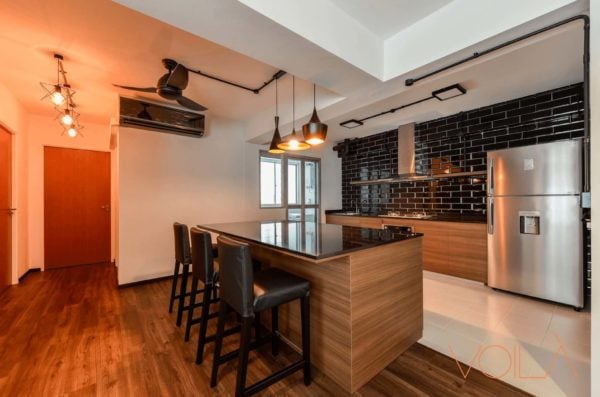 9 Creative Open Concept Kitchen Ideas For HDB BTO - Style Degree