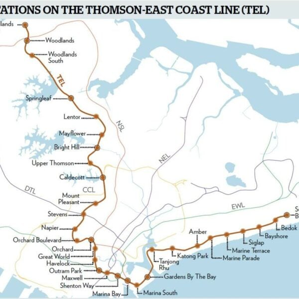 Thomson East Coast Line TEL Map - StyleMag - Style Degree
