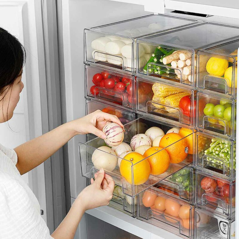 Klear Stackable Fridge Organizer Bins | Container Storage | Style Degree
