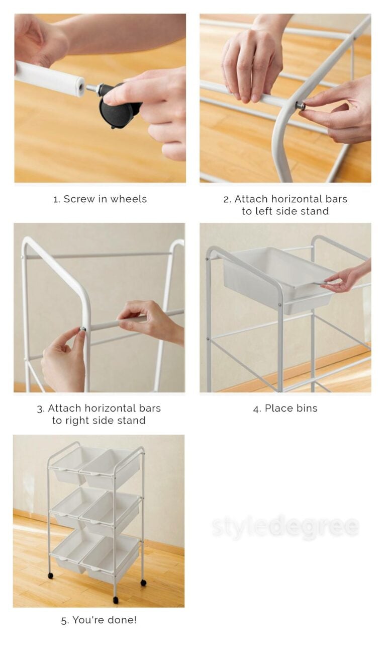 Angled Storage Bin Trolley | Toys, Books & More | Style Degree