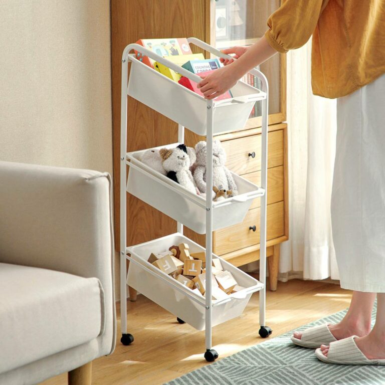 Angled Storage Bin Trolley | Toys, Books & More | Style Degree
