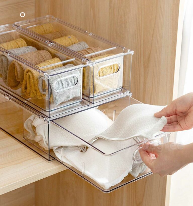 Clear Multi-Purpose Storage Drawer | Stackable, Accessible | Style Degree