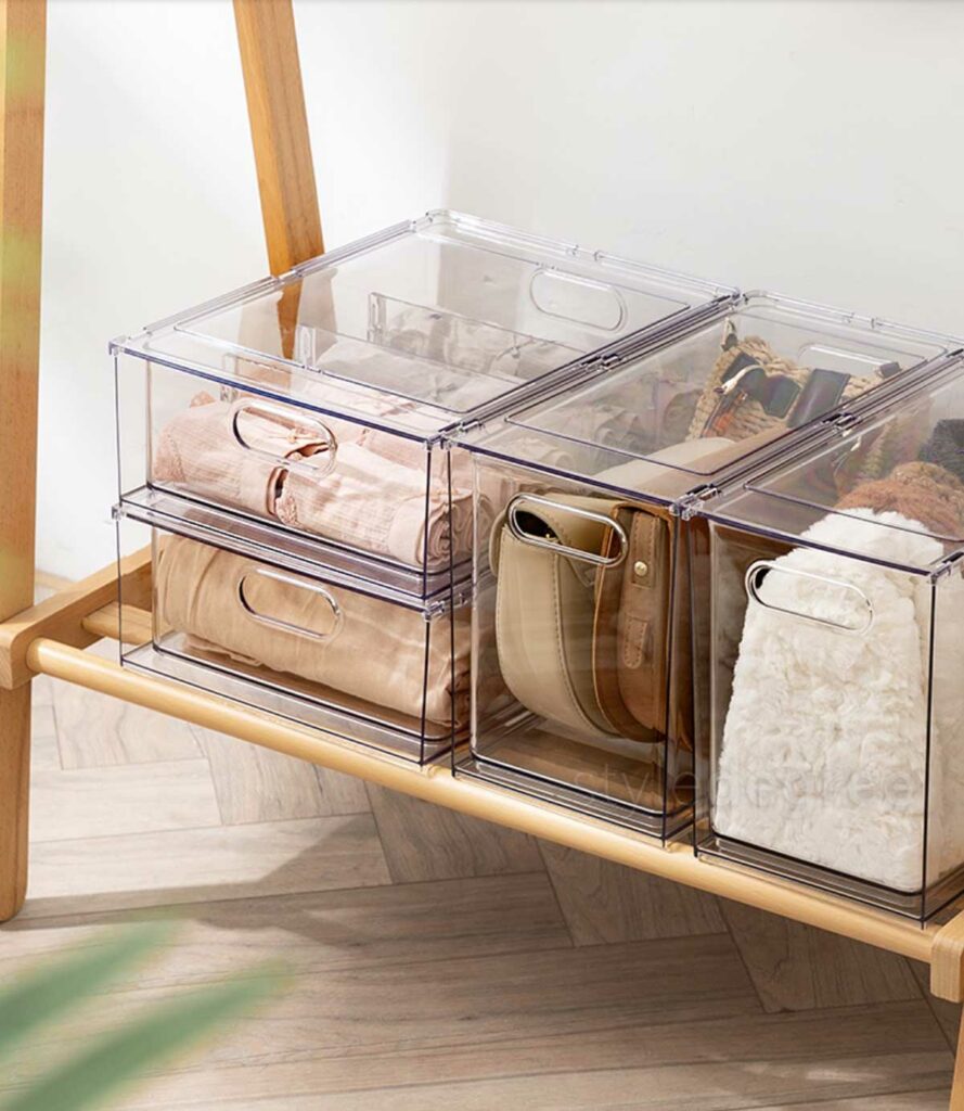 Clear Multi-Purpose Storage Drawer | Stackable, Accessible | Style Degree