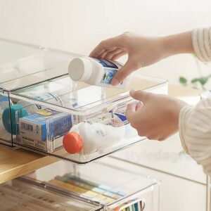 Clear Multi-Purpose Storage Drawer | Stackable, Accessible | Style Degree