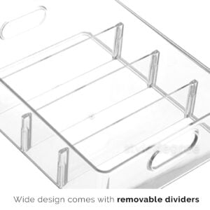 Clear Multi-Purpose Storage Drawer | Stackable, Accessible | Style Degree