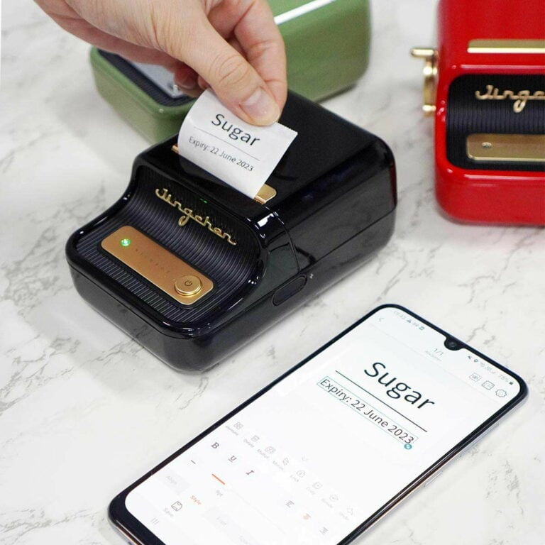 Retro Portable Label Maker & Printer | Print Labels at Home, Anytime!