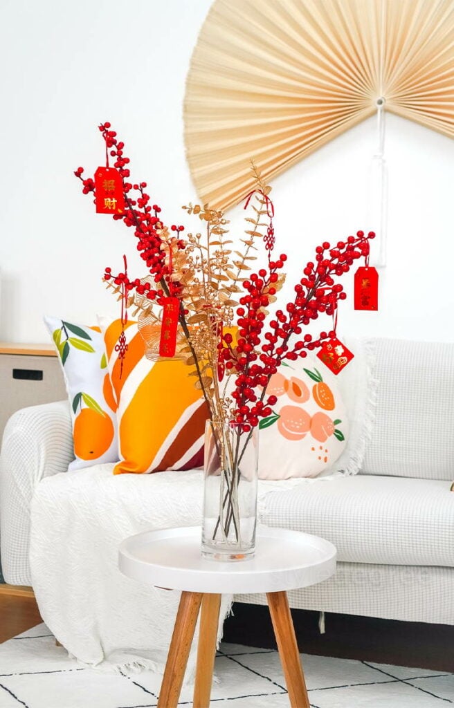 Customisable CNY Fortune Faux Plant | Modern Chinese New Year Decor