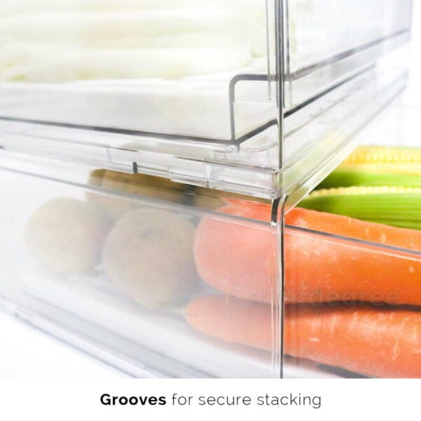 Klear Stackable Fridge Storage Drawers | With Drainer | Style Degree