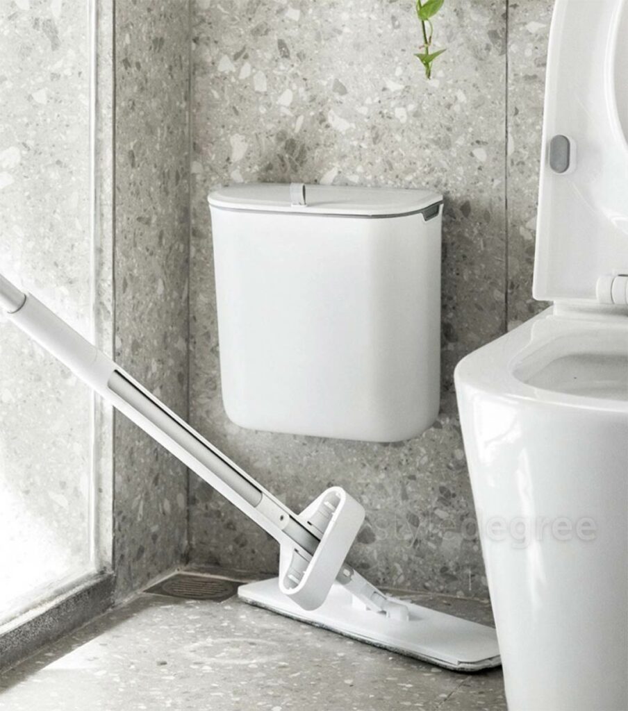 Modern Wall & Cabinet Dustbin (With Lid) | Hangs Easily to Save Space