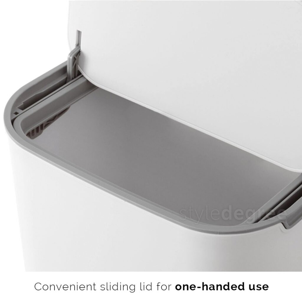 Modern Wall & Cabinet Dustbin (With Lid) | Hangs Easily to Save Space
