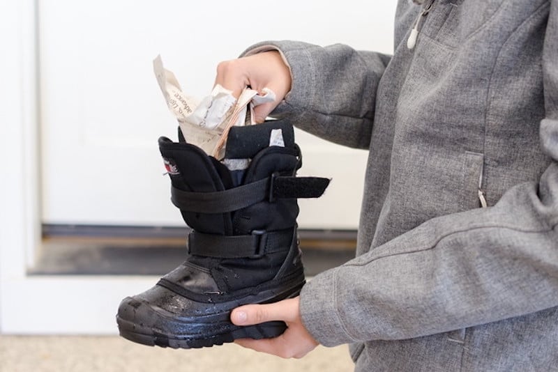Stuffing Winter Boots With Newspaper - StyleMag - Style Degree