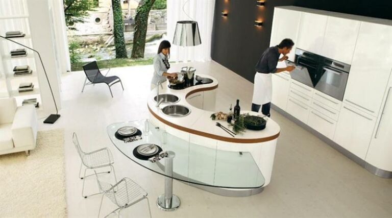 Curved Kitchen Island With Rounded Edges - StyleMag - Style Degree