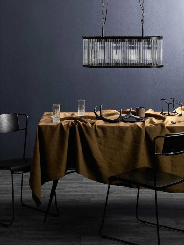 Dining Room Fluted Glass Light - StyleMag - Style Degree