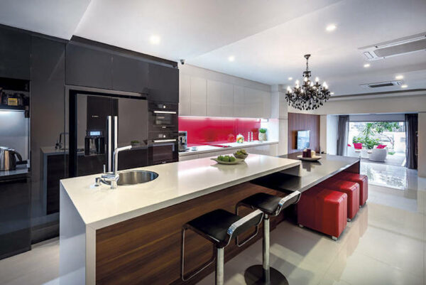 Long Double Tiered Kitchen Island - StyleMag - Style Degree