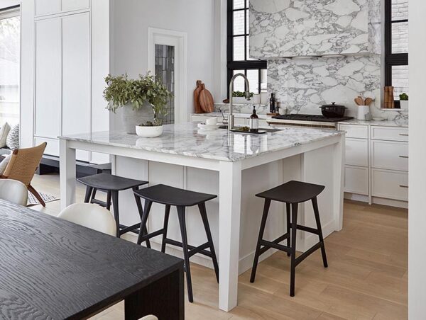 White Modern Square Kitchen Island Dining Table - StyleMag - Style Degree