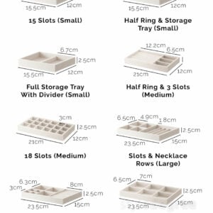 Jewellery & Accessories Modular Tray | Vanity Drawer Organizer