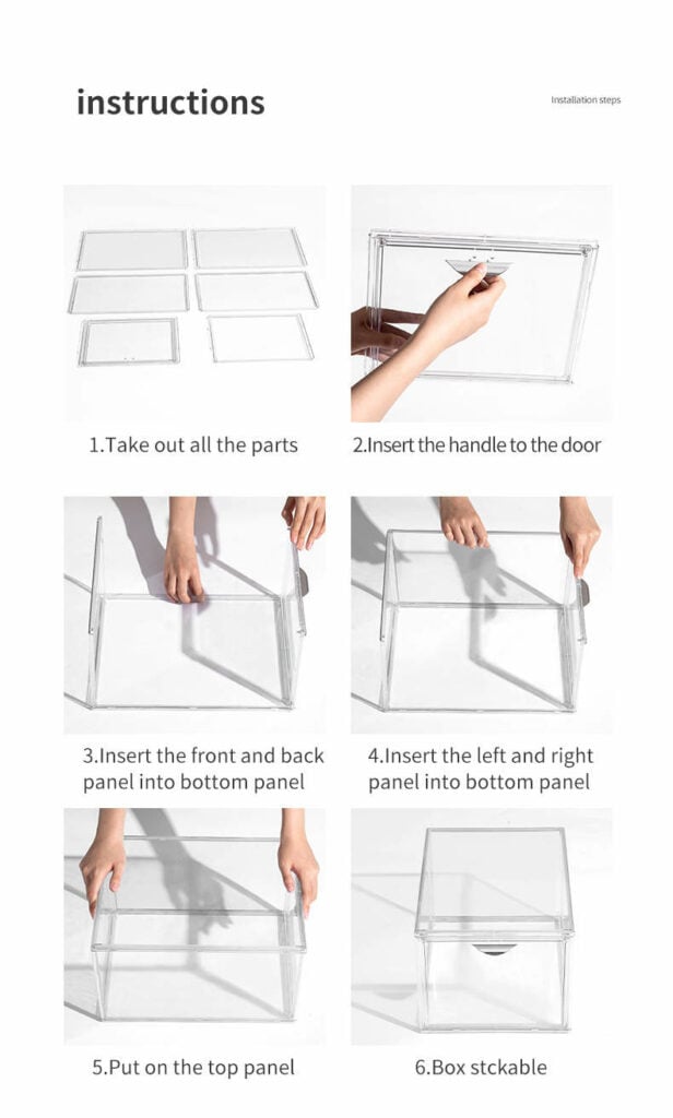 Clear & Stack Handbag & Purse Box | Wardrobe & Closet Storage