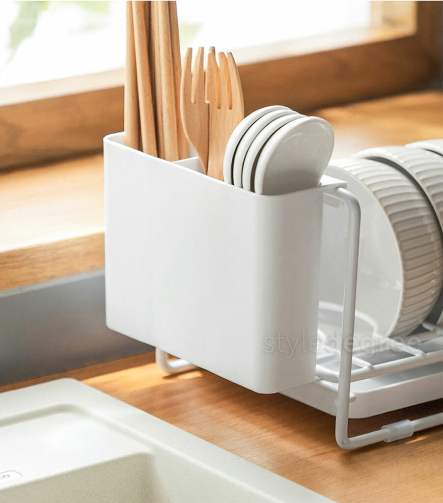 Slotted Multi-Layer Dish Drainer Rack | Kitchen Sink Organisation