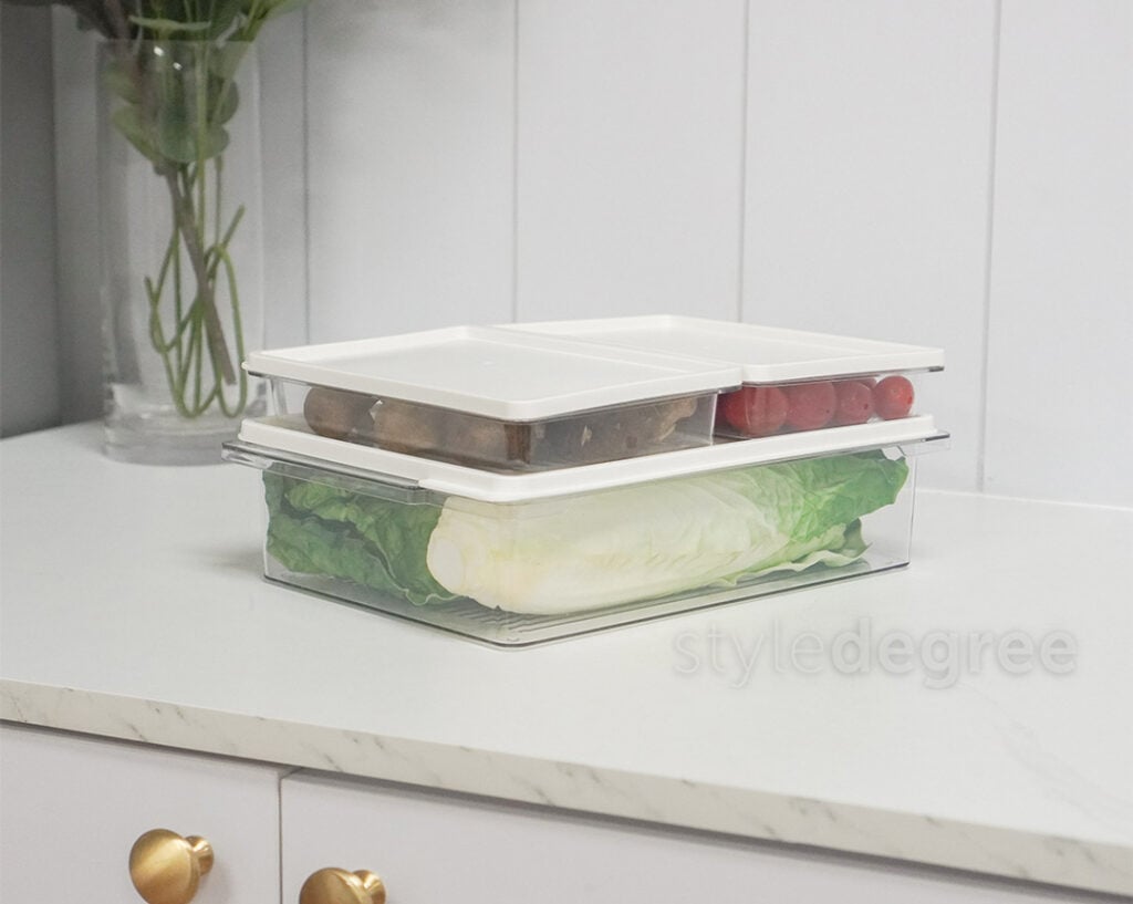 Stack & Store Fridge Container | Space-saving Food Storage Box
