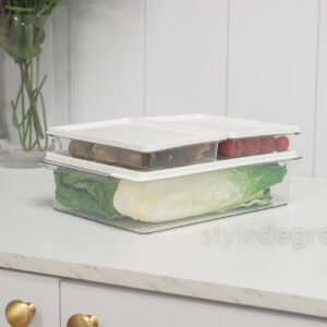 Stack & Store Fridge Container | Space-saving Food Storage Box