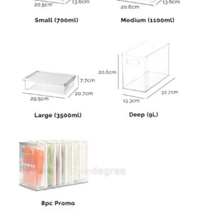 Stack & Store Fridge Container | Space-saving Food Storage Box