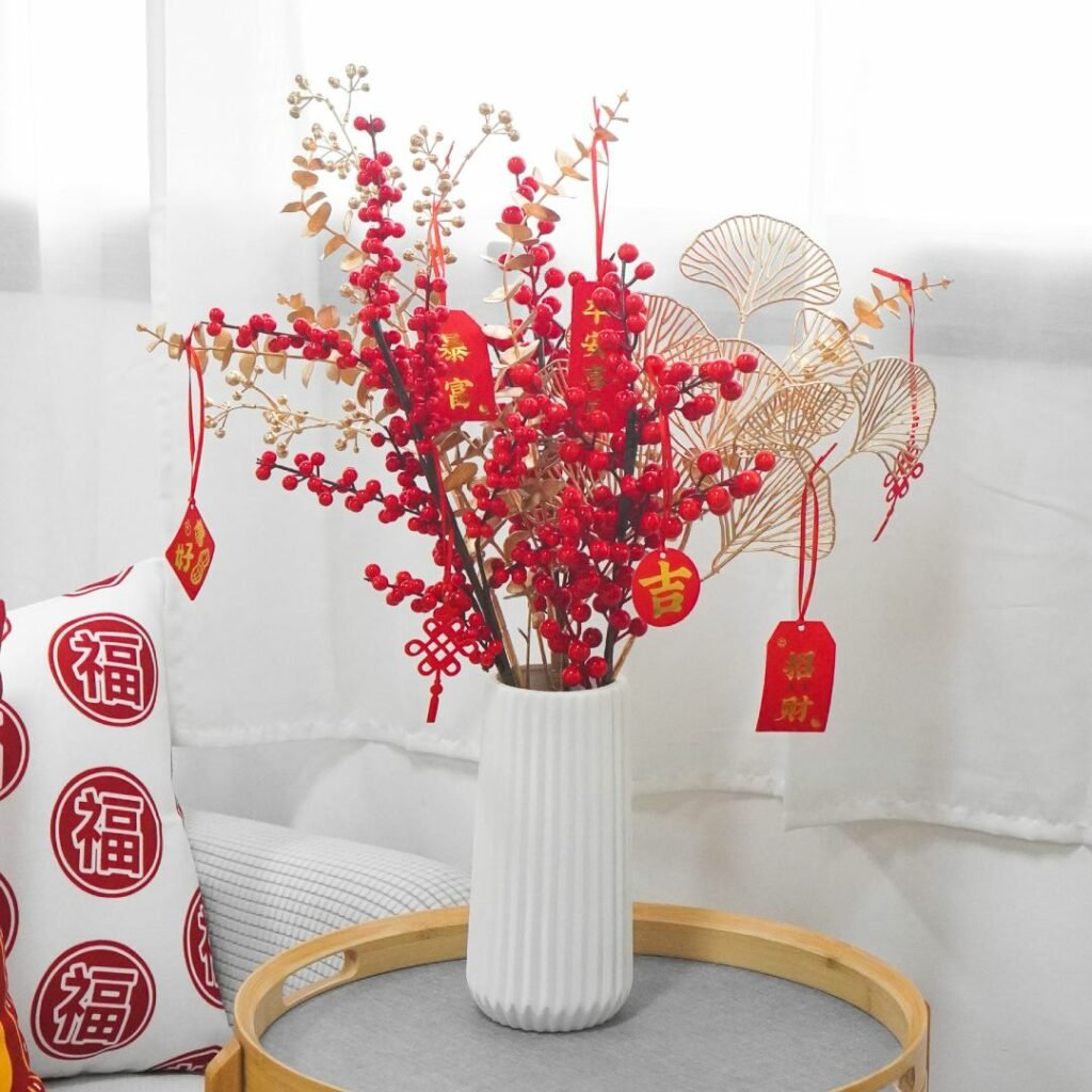Customisable CNY Fortune Faux Plant | Modern Chinese New Year Decor
