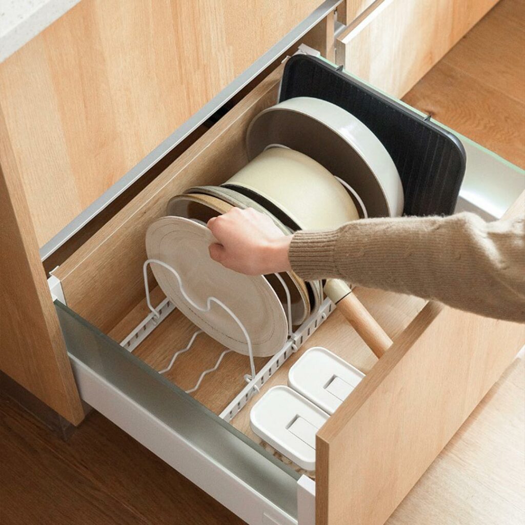Extendable Pots & Pans Adjustable Rack | Kitchen Cabinet | Style Degree