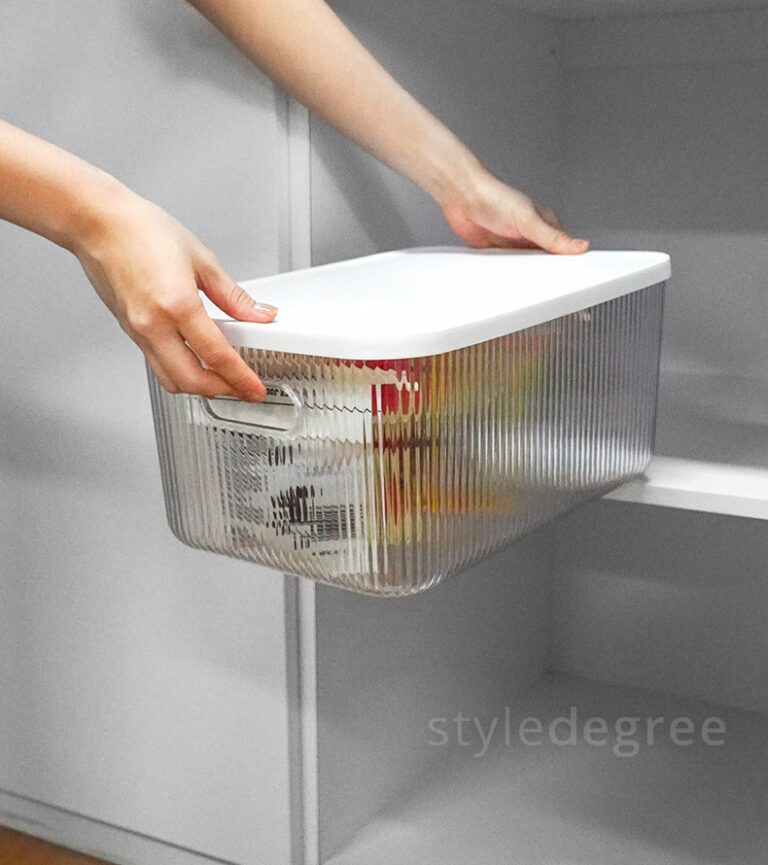 Fluted Storage Box (With Lid) | Storage & Organization
