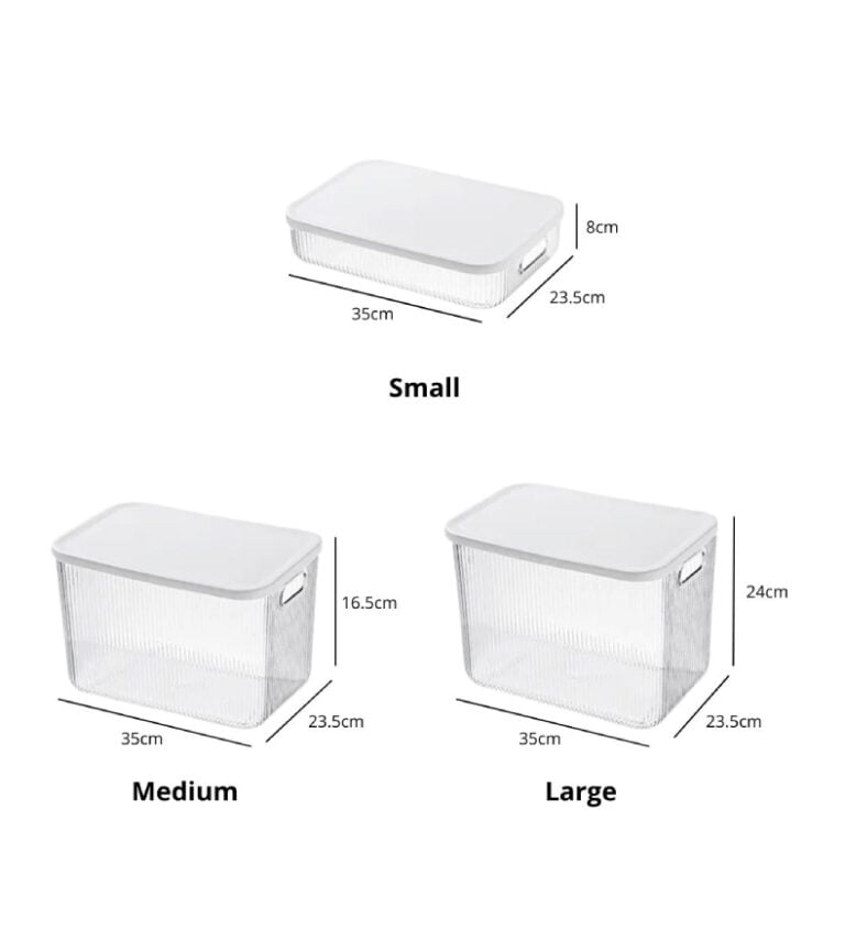 Fluted Storage Box (With Lid) | Storage & Organization