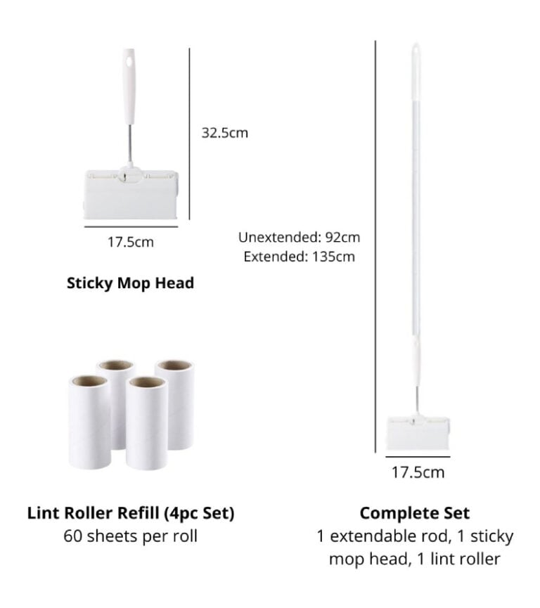 Pristine Sticky Mop & Lint Roller | Stick Dirt & Dust | Style Degree