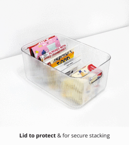 Fluted Storage Box (With Lid) | Storage & Organization