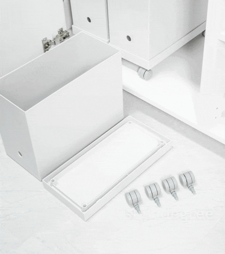 Slate Customisable Storage Box | With Lid & Wheels | Style Degree