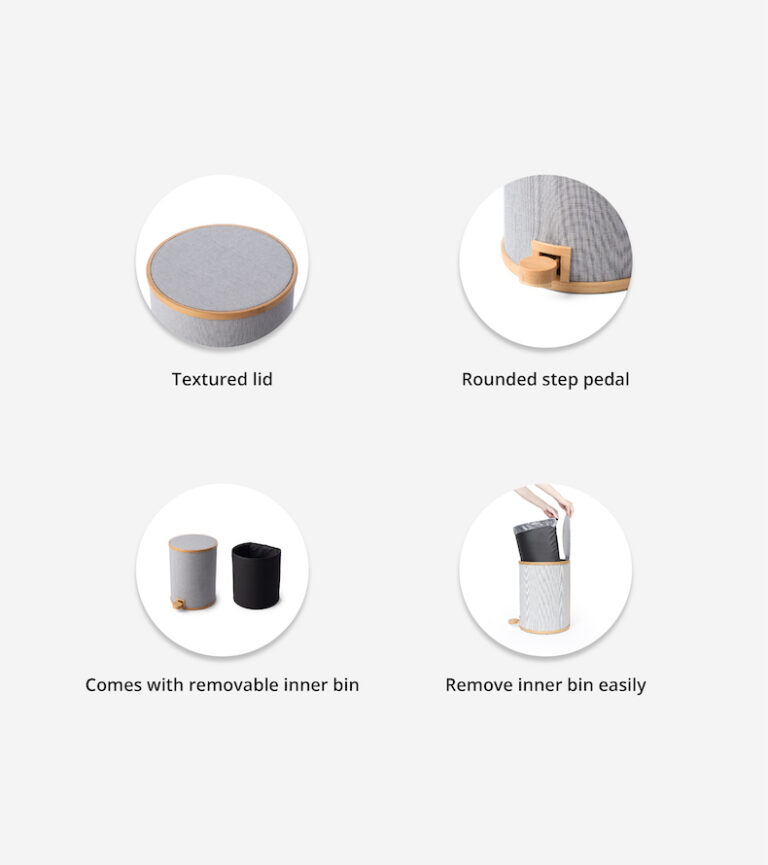 Gaia Dustbin | Soft Closing Step Pedal | Beautifully Made